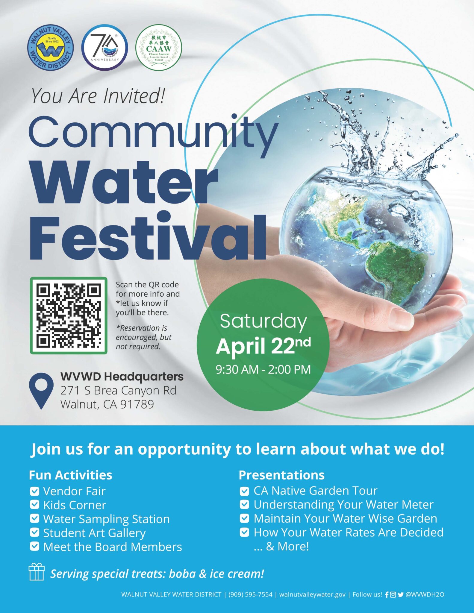 You're Invited! Community Water Festival - Walnut Valley Water District